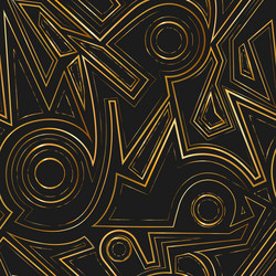 Tech background with golden elements Royalty Free Vector