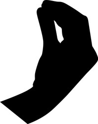 Italian pinecone hand che vuoi gesture pinched Vector Image