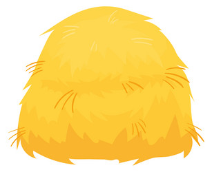 Hay bundle cartoon icon farm harvest symbol Vector Image