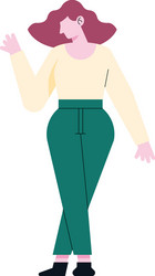 Red hair woman Royalty Free Vector Image - VectorStock