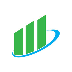 Simple finance logo Royalty Free Vector Image - VectorStock