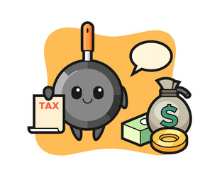 Character cartoon black olive as a accountant Vector Image