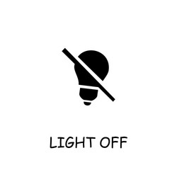 Light switch off flat icon Royalty Free Vector Image