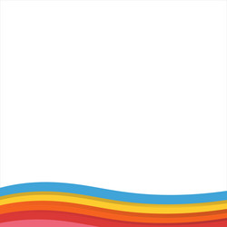 Rainbow concept border Royalty Free Vector Image