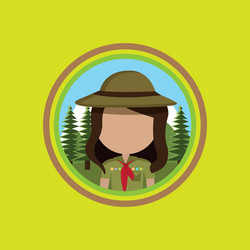 Scout Girl Frame Vector Images (61)