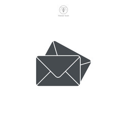 Stylish of a mail icon symbolizing communication Vector Image