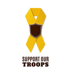 Support our troops Royalty Free Vector Image - VectorStock