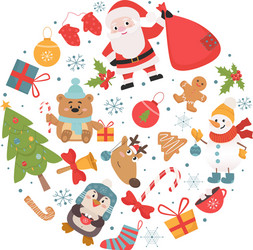 Christmas tea with marshmallow icon Royalty Free Vector