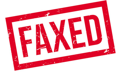 Faxed rubber stamp Royalty Free Vector Image - VectorStock