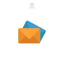 Stylish of a mail icon symbolizing communication Vector Image