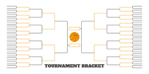 8 team tournament bracket championship template Vector Image