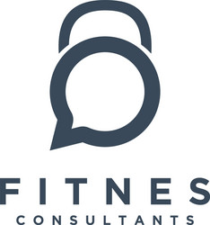One-to-one gym logo with bar weights Royalty Free Vector