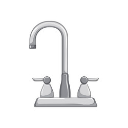 Kitchen faucet set cartoon Royalty Free Vector Image