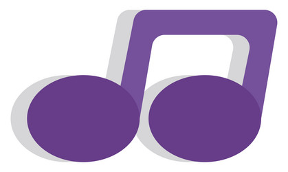 Purple Music Note Clipart
