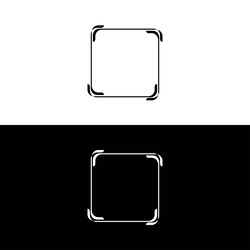 Rectangle logo template design Royalty Free Vector Image