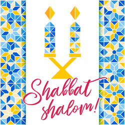 Shabbat Shalom Jewish Vector Images (over 220)