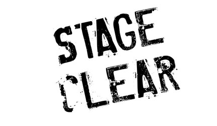 Stage clear rubber stamp Royalty Free Vector Image