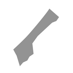 Gaza strip map on white background Royalty Free Vector Image