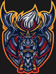 Ronin mascot logo Royalty Free Vector Image - VectorStock