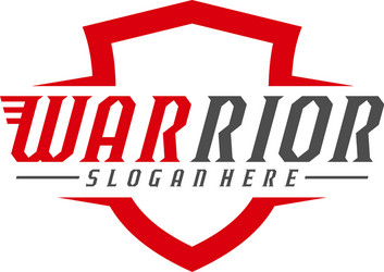 Warrior logo template icon brand identity Vector Image