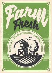 Farm fresh design background Royalty Free Vector Image