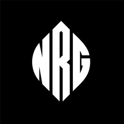 Nrg logo letter design Royalty Free Vector Image