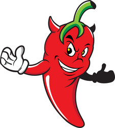 Red devil chilli mexican Royalty Free Vector Image