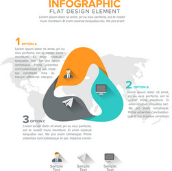 Triangular diagram chart triangle with 3 steps Vector Image