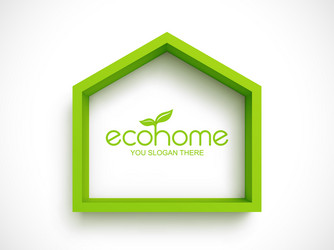 Wooden house frame on white background real Vector Image