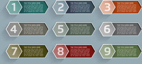 Infographic tags Royalty Free Vector Image - VectorStock