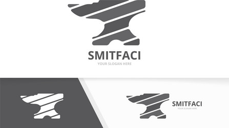 Smith and arrow up logo combination Royalty Free Vector