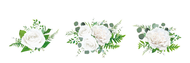 Floral greenery card design forest fern frond Vector Image