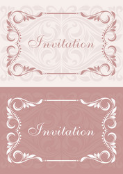 Roman ancient arch theme wedidng invitation Vector Image