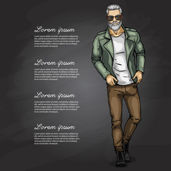 Man model Royalty Free Vector Image - VectorStock