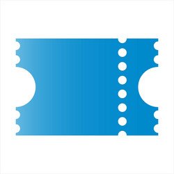 Modern coupon shape icon Royalty Free Vector Image