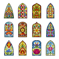 Stained glass window Royalty Free Vector Image