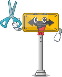 Angry pass on either side cartoon Royalty Free Vector Image