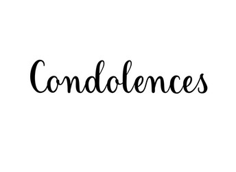 Condolences condolence message Royalty Free Vector Image