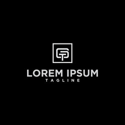 Letter gt or tg initial monogram logo design Vector Image