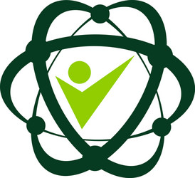 School science lab logo icon design Royalty Free Vector