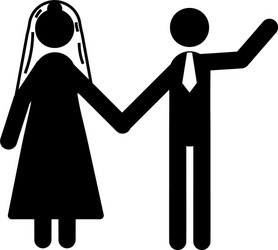 Couple Getting Married Vector Images (over 380)