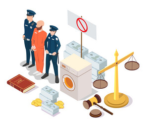 Aml 3d anti money laundering Royalty Free Vector Image