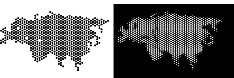 Hex Tile Europe Map Vector Images (over 110)