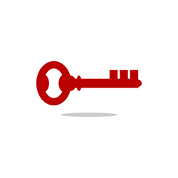 Key shape icon lock password secure security safe Vector Image