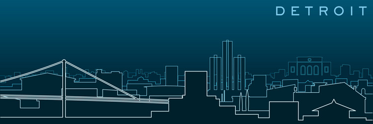 Detroit Skyline Vector Images (over 190)