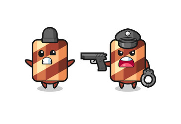 Police Cookie Character Cartoon Vector Images (over 240)