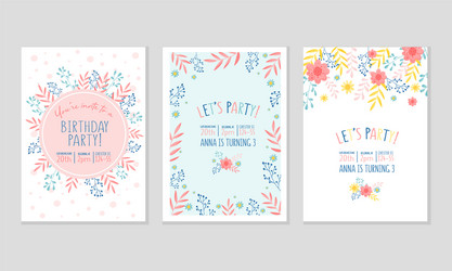 Flower Birthday Invitation Vector Images (over 52,000)