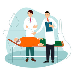 Patient hospital Royalty Free Vector Image - VectorStock