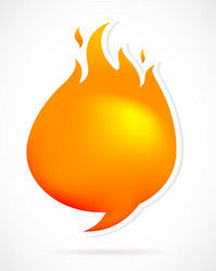 Fire Speech Bubble Vector Images (over 3,700)