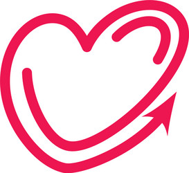 Love level up - logo Royalty Free Vector Image